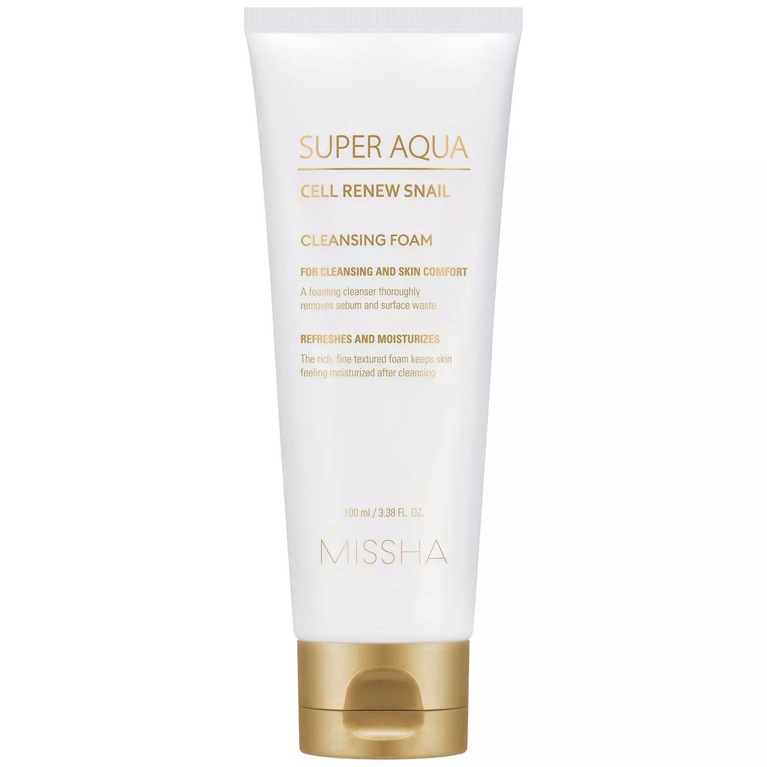 Пенка для умывания MISSHA "Super Aqua", Cell Renew, с секрецией улитки, 100 мл