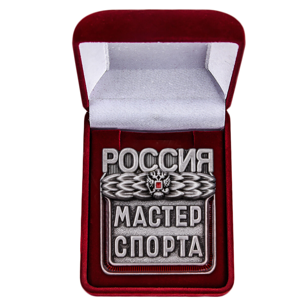 Нагрудный знак "Мастер спорта России"(Муляж), в наградном футляре
