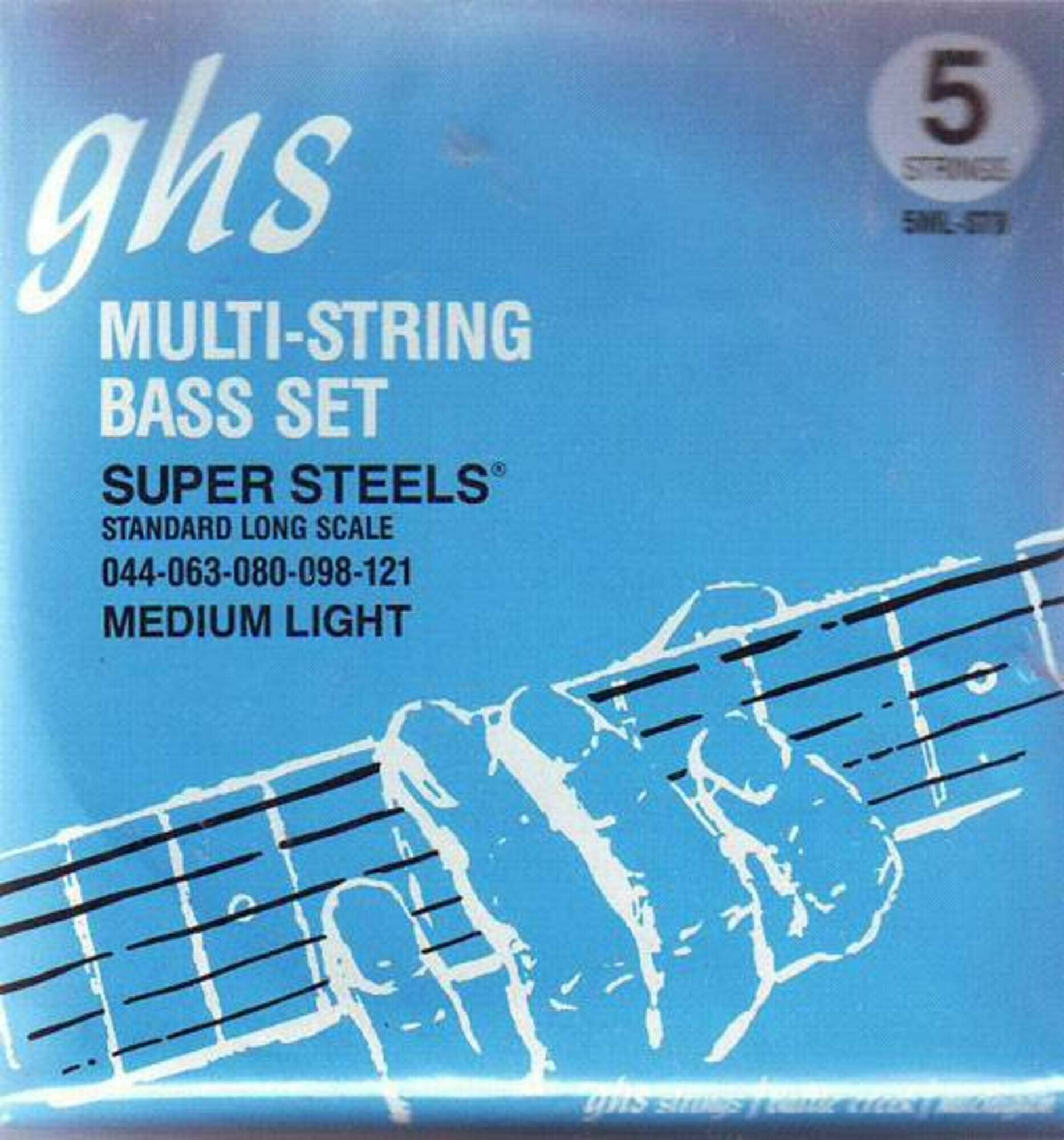 Струны для бас-гитары GHS Strings 5ML-STB