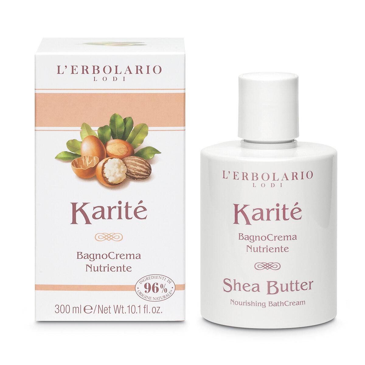 L'ERBOLARIO Крем-гель для душа очищающий питательный Shea Butter Nourishing Bath Cream 300мл