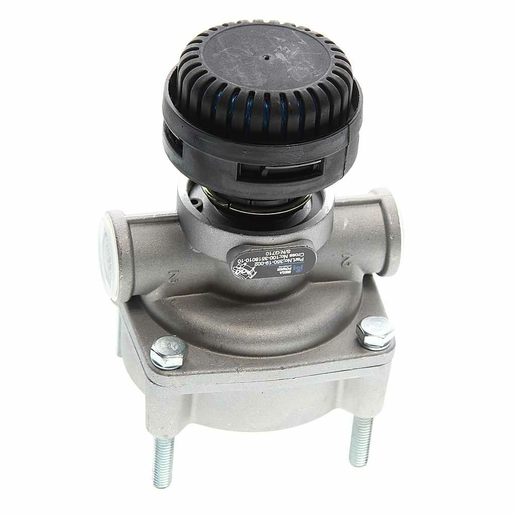 Клапан ЗИЛ, КАМАЗ, МАЗ ускорительный в сборе с шумоглушителем, 350-19-002, MEGAPOWER