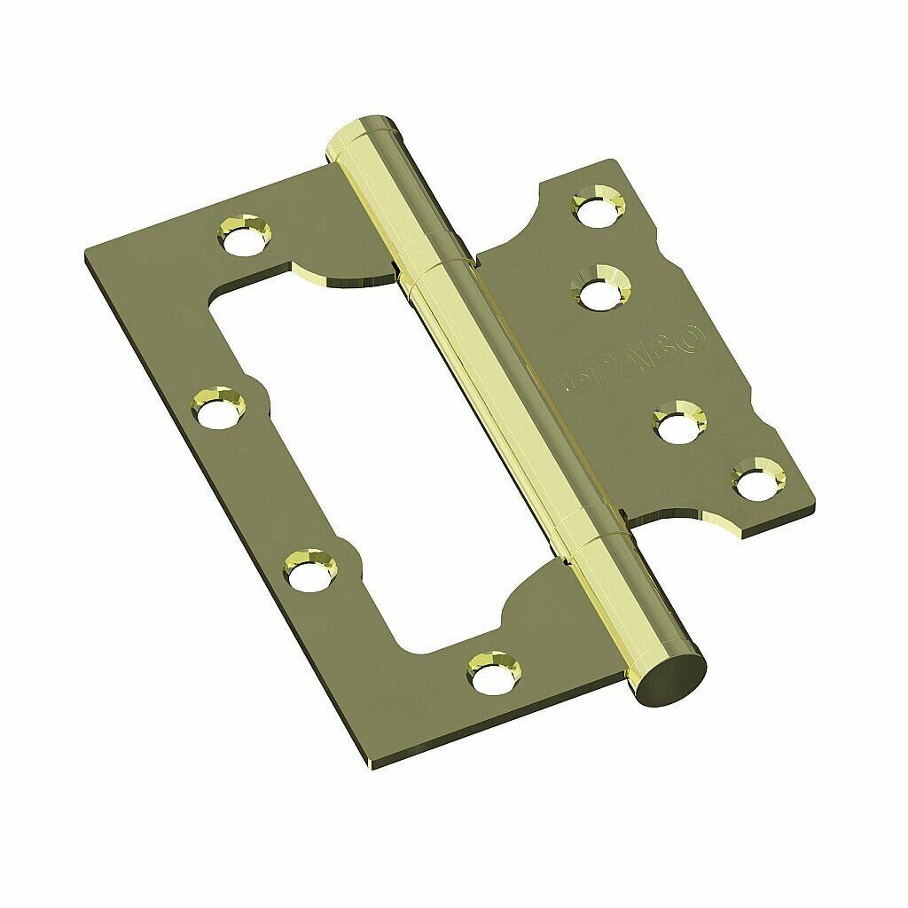 Петля дверная (2 шт.) Bravo F-4-2BB 100*75*2,5 без врезки цвет G Золото