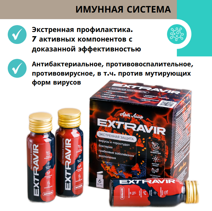 Экстравир - Экстренная профилактика вирусных и бактериальных инфекций