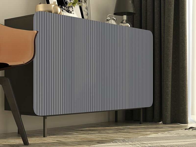 Комод на ножках Мебель на Руси "Модерн Лофт 4" 160х97,5х40 Черный / Графит