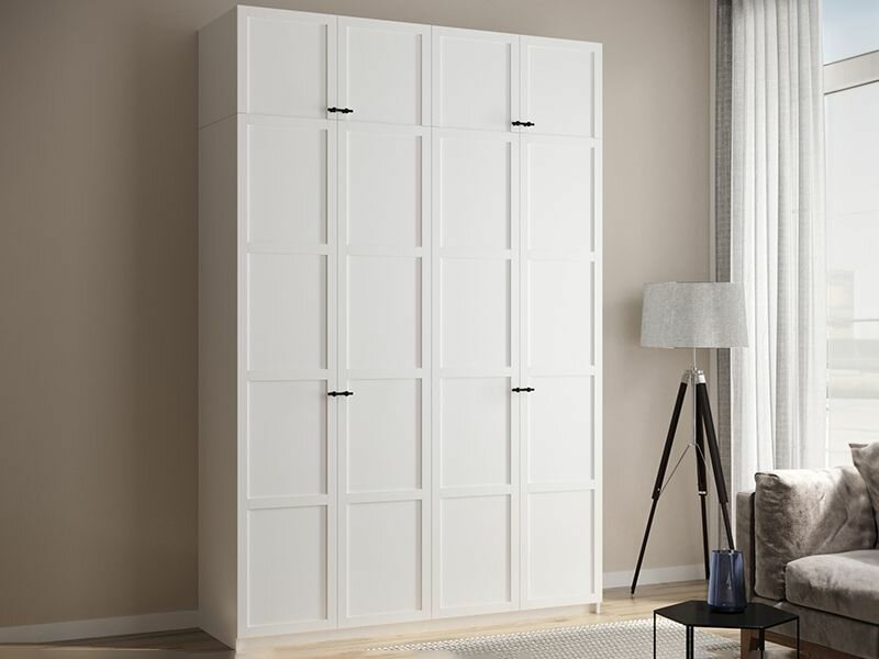 Шкаф распашной для одежды " Берг 6" 160х240х50 Белый / Лотос