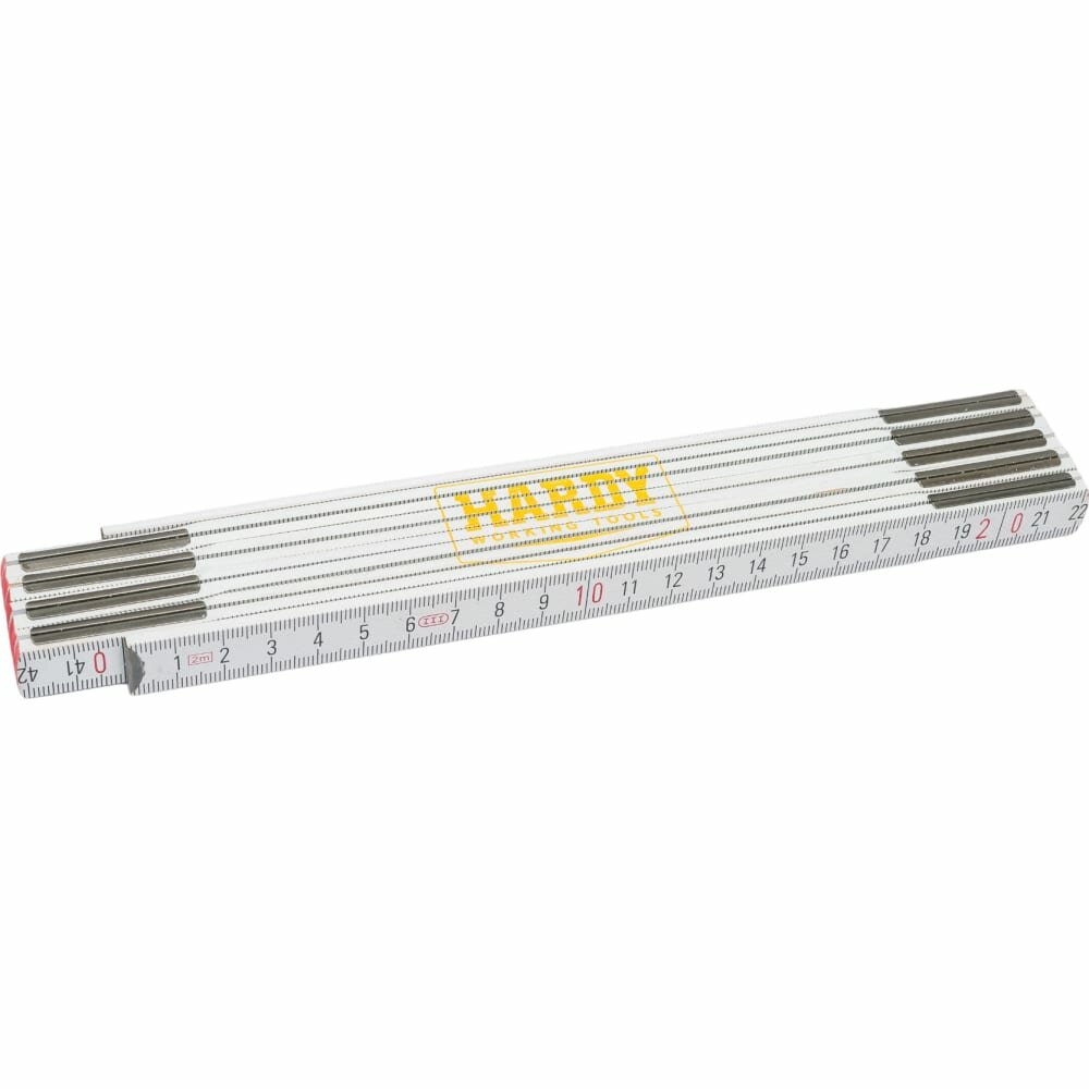 Столярная линейка HARDY деревянная, складная, 2 м 0710-400200