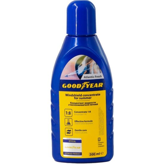 Концентрат жидкости стеклоомывателя Goodyear GY000804 летний 1:8 Атлантическая Свежесть 500мл