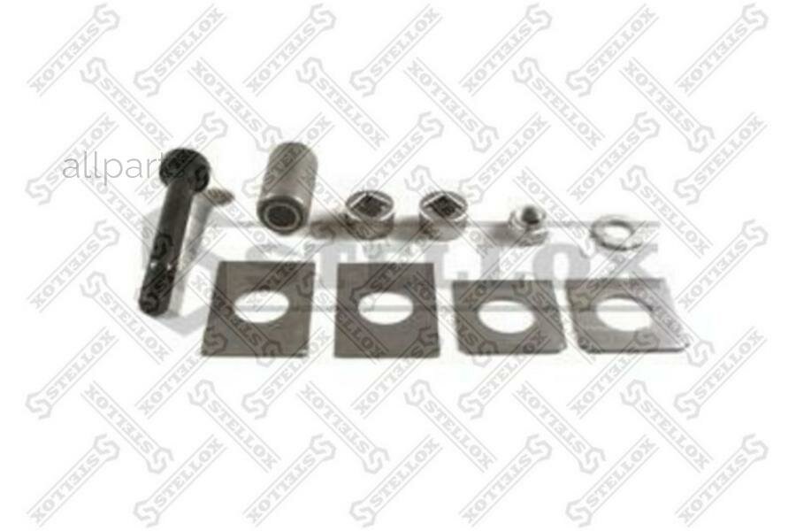 STELLOX 8439341SX р/к пальца рессоры! (мр) 30x57x102 (1болт+1с/б+1шайба+1гайка+2+2пластины+2втулки)\BPW