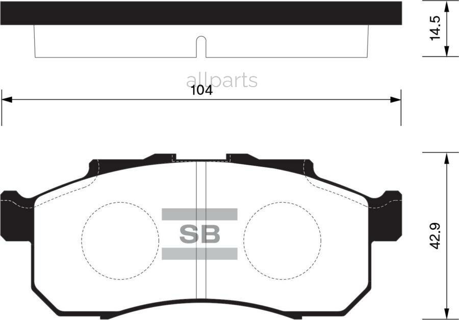 SANGSIN BRAKE SP1608 Колодки торм. дисковые Hi-Q HONDA BEAT 91- (AN-332K) JAZZ I (83-86)