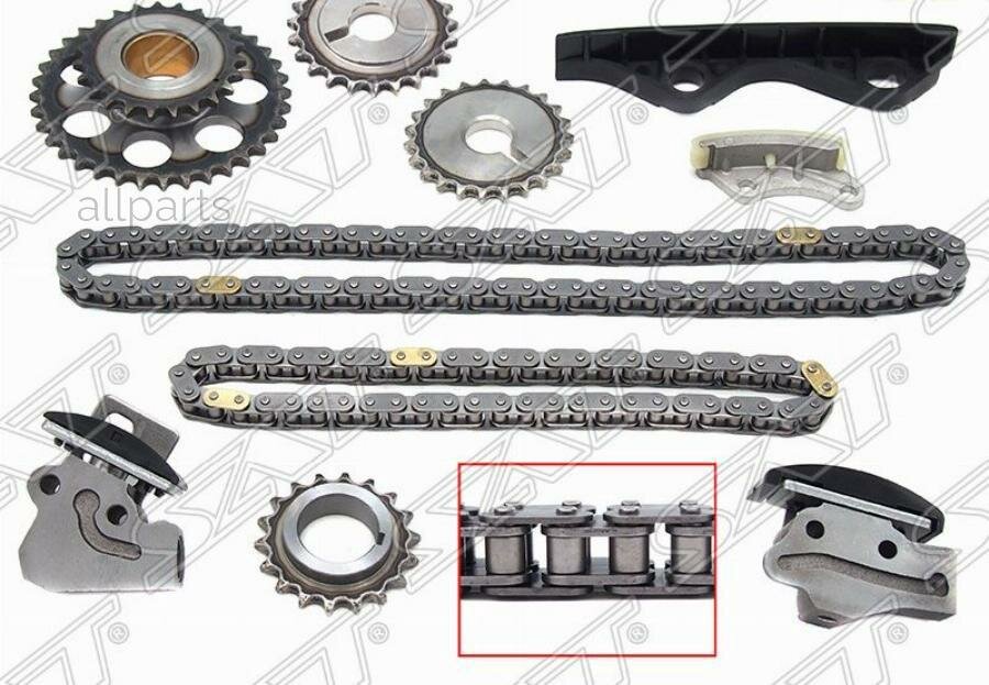 SAT TK-NS203-P Комплект замены цепи ГРМ NISSAN CG10/CG12/CG13/CGA3 92-