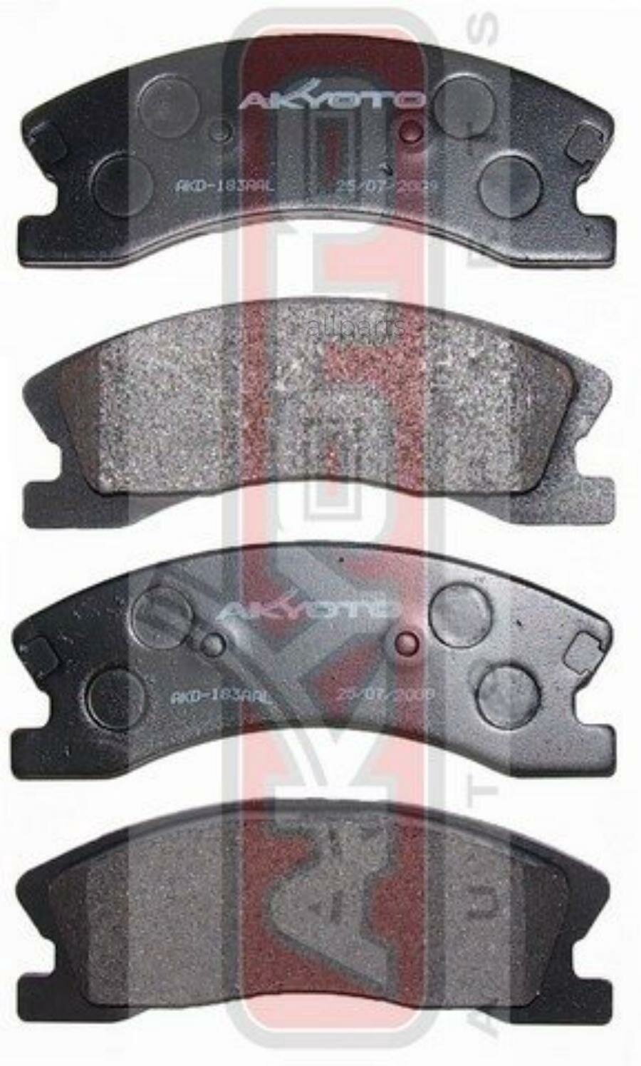 AKYOTO AKD183AA колодки тормозные дисковые ПЕР