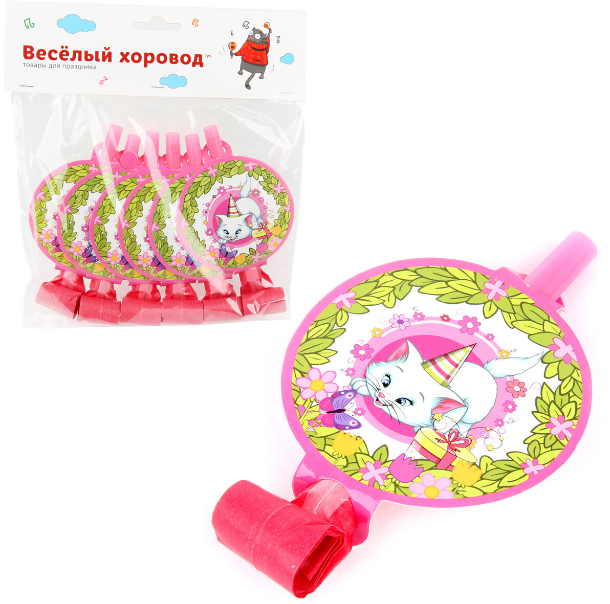 Набор язычков Розовая Фантазия, 6 шт, Веселый хоровод, 63408