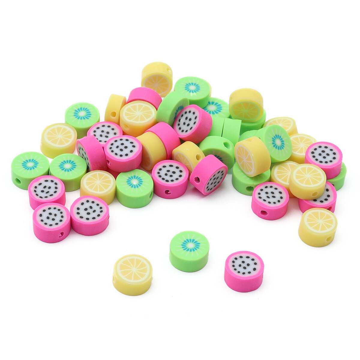 Бусины для рукоделия из полимерной глины Astra&Craft 'Фруктовый микс, ZZ1420-1, 50 шт