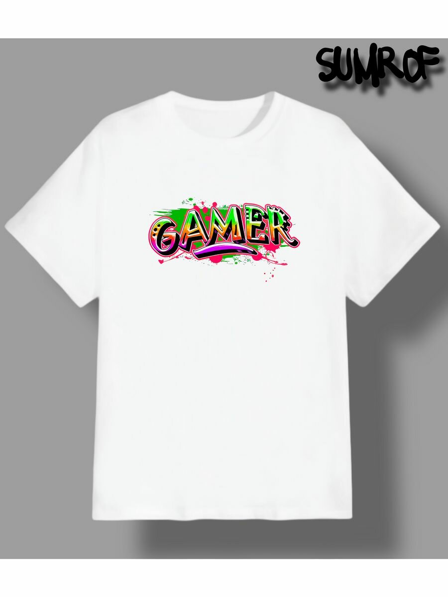 Футболка Zerosell gamer геймер граффити