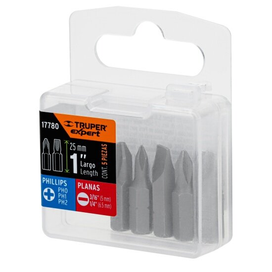 Truper Expert Набор бит в ассортименте 25 мм 5 шт P5-15 17780