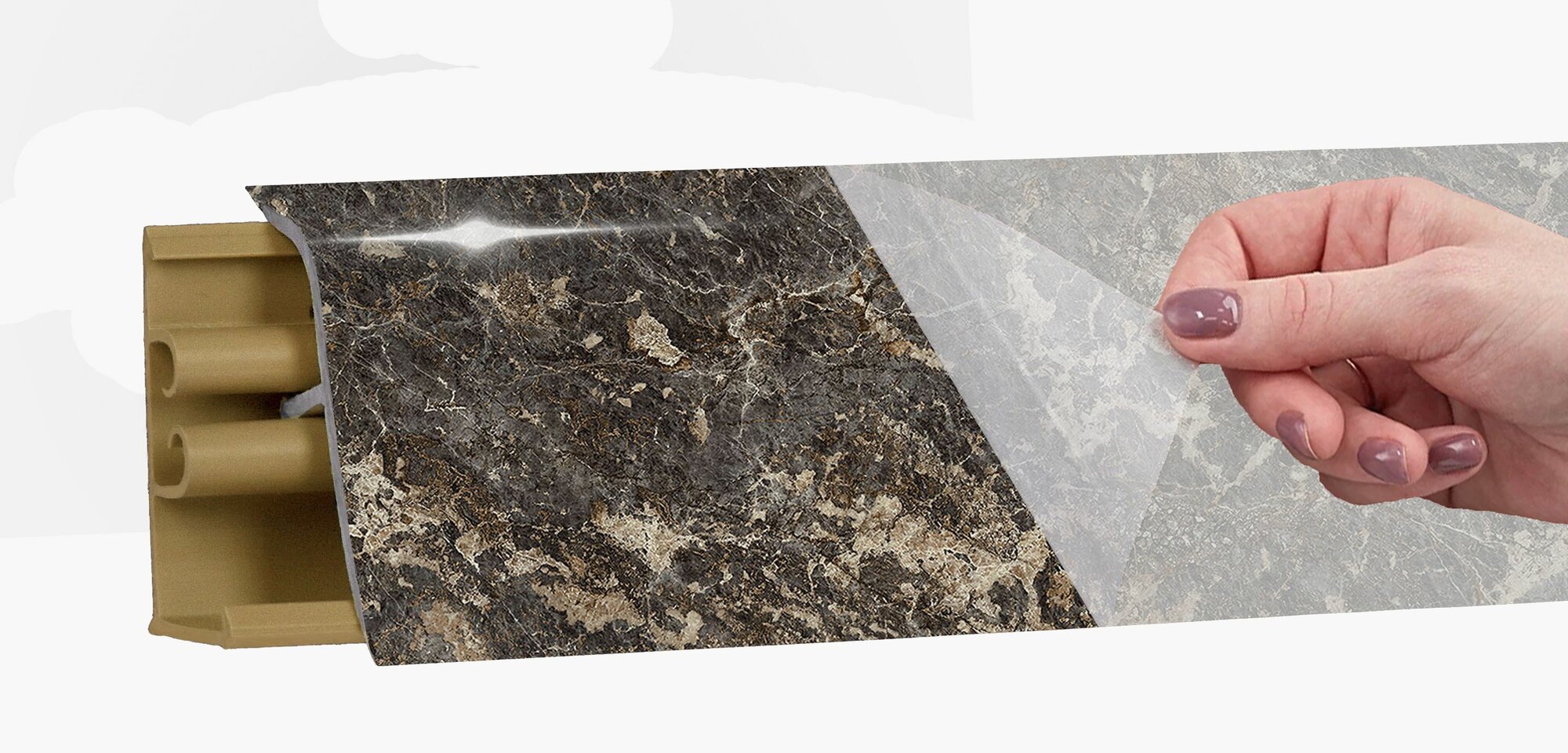 Плинтус для столешницы 38мм