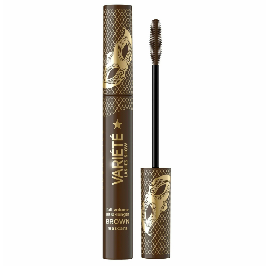 Тушь для ресниц Eveline Cosmetics Variete Lashes Show, цвет: коричневый, 10 мл