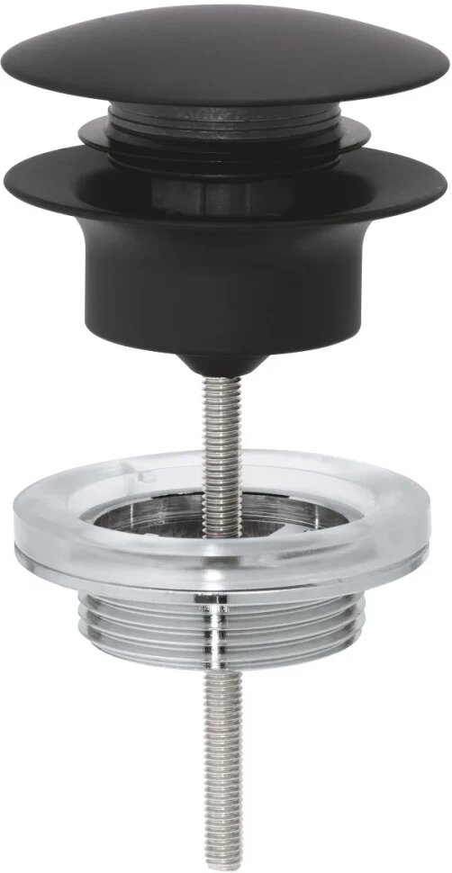 Донный клапан для раковины Grohe 29510KF0 универсальный, черный матовый