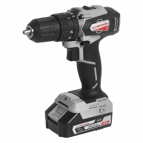 Ударная дрель-шуруповерт Интерскол ДАУ-13/18ВК без АКБ и ЗУ, 2Ач, без АКБ, без ЗУ [573.0.0.70]