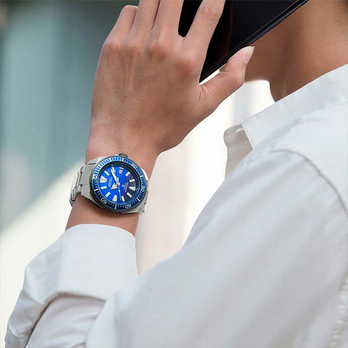 Наручные часы SEIKO Prospex, синий, серебряный — фото 1