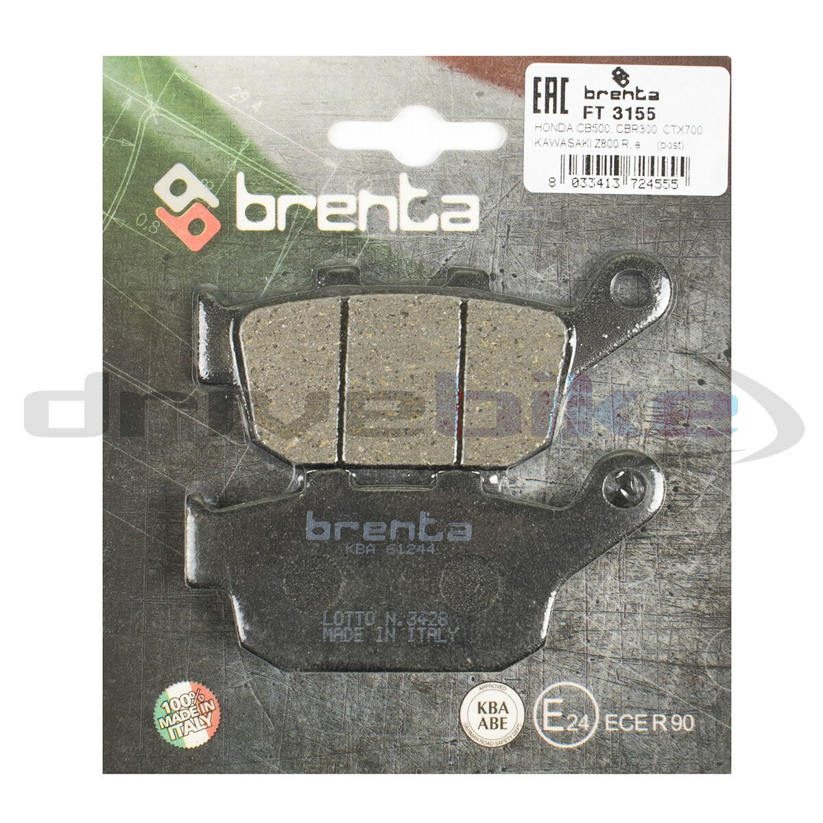 BRENTA Тормозные колодки FT 3155 Organic