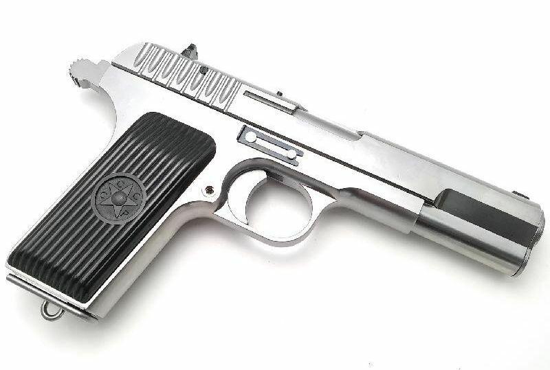 Пистолет пневм. WE TT-33, металл, хром