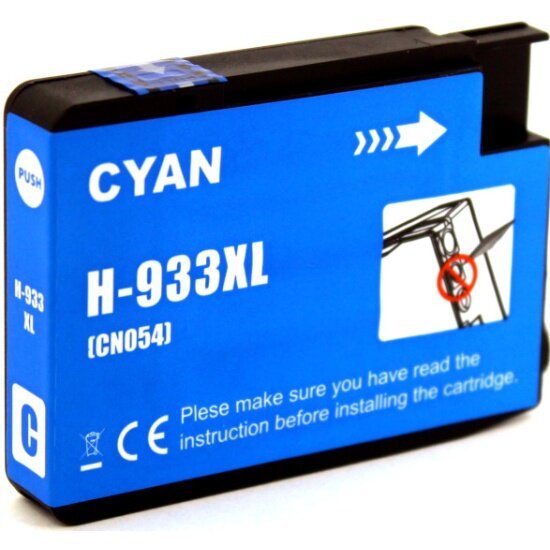 Струйный картридж NV Print 933XLC (NV-CN054AE) Cyan для HP Officejet 6100, 6600, 6700, 7110, 7510, 7610, 7612 (825 стр)