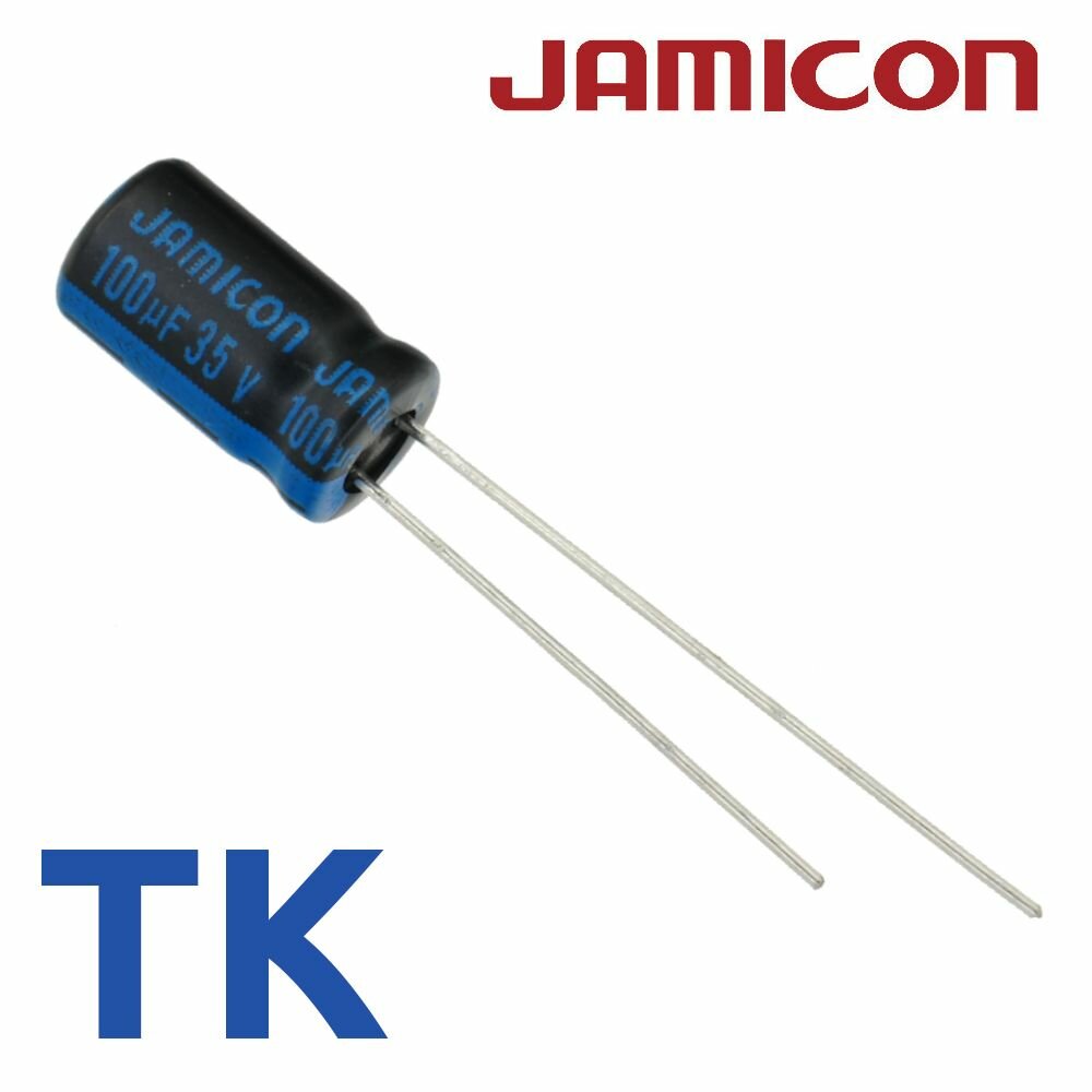 100мкФ 35В / TK / 6,3x11 / 105 С / конденсатор электролитический (20шт)