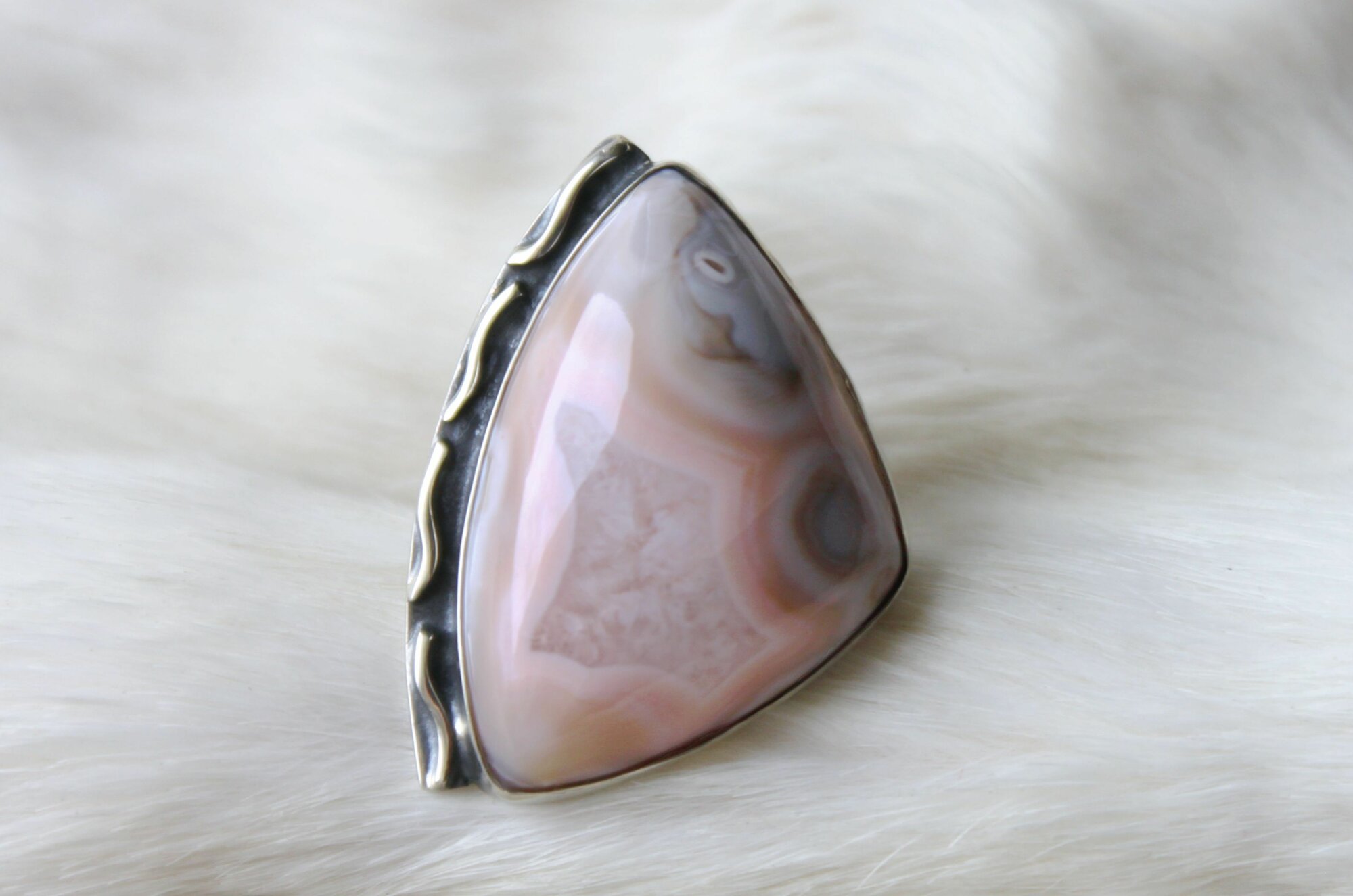 Кольцо, агат