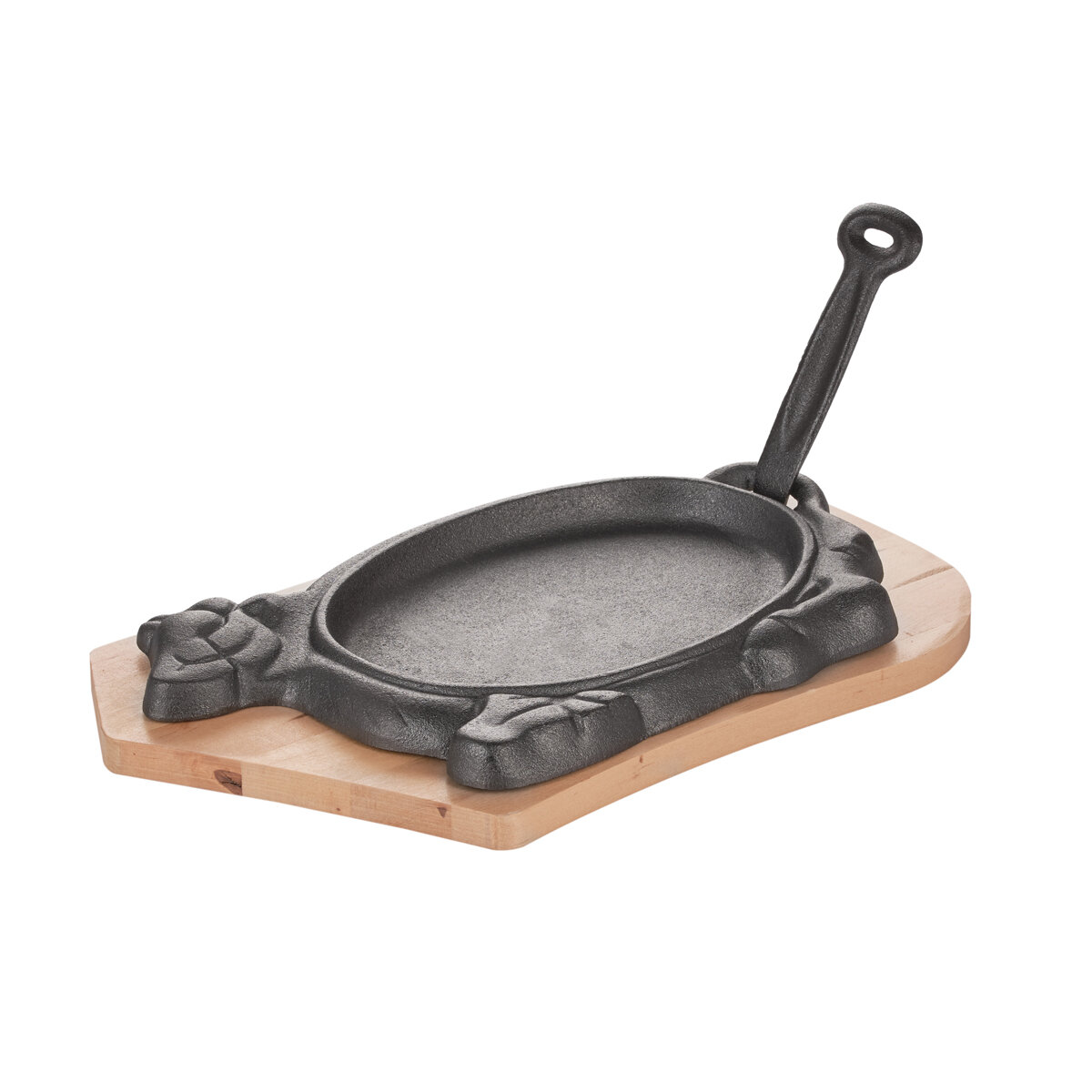 Сковорода Gipfel "Diletto" 2235, чугун, порционная, 32см, черная