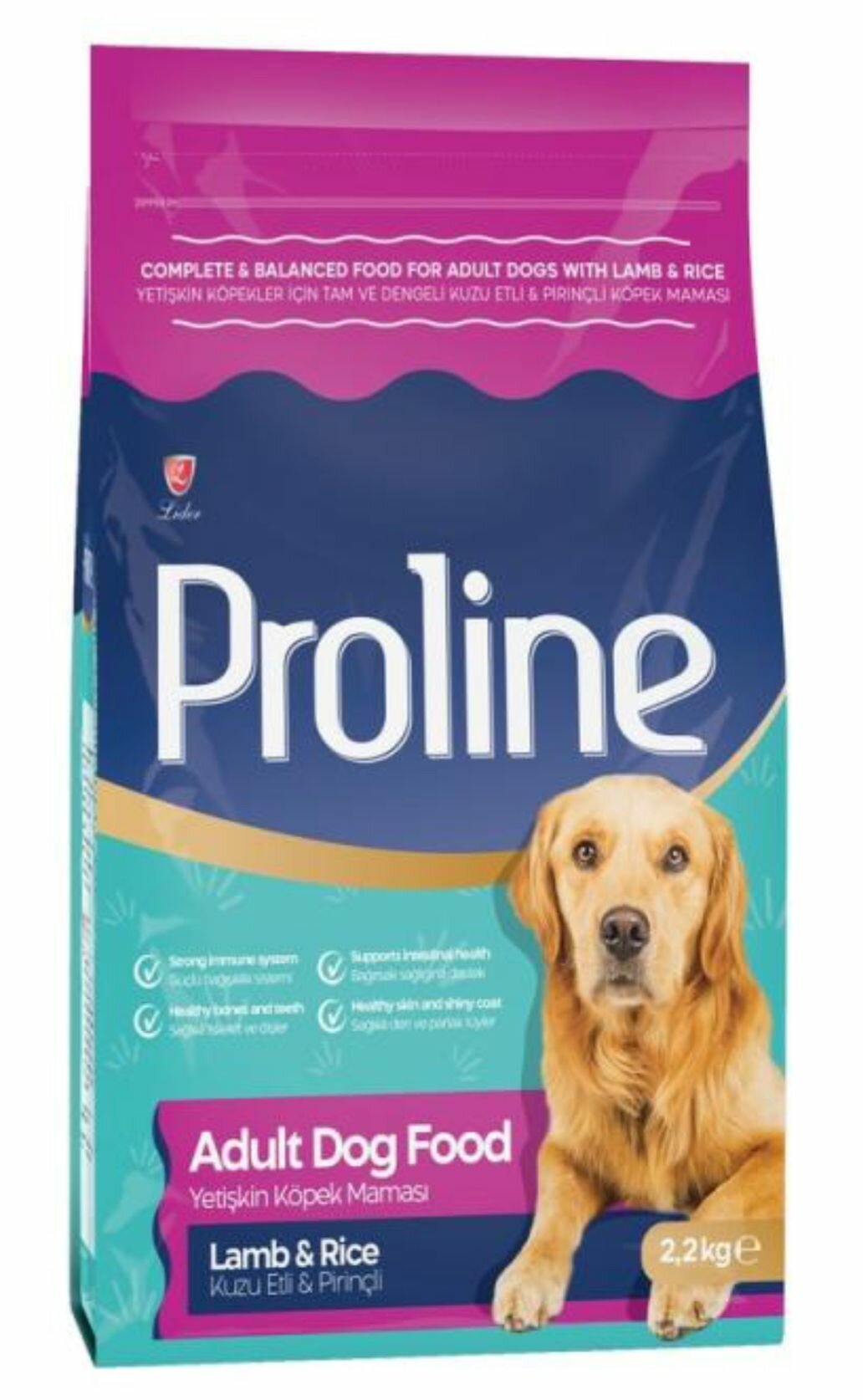 PROLINE / Пролайн сухой корм для собак мелких, средних и крупных пород с ягненком и рисом 2,2 кг