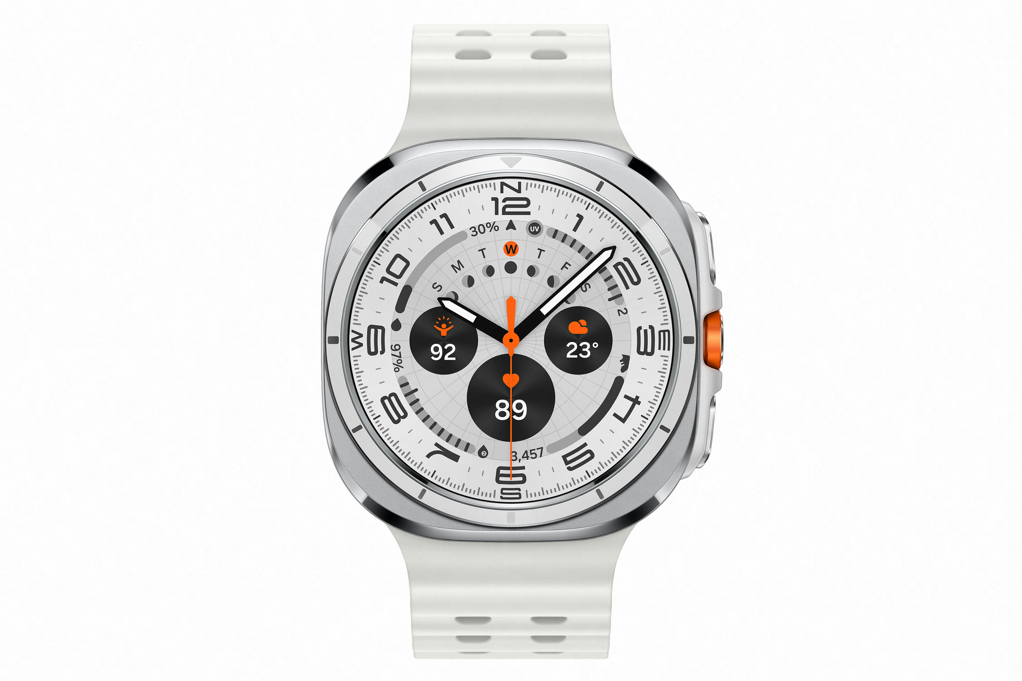 Умные часы Samsung Galaxy Watch Ultra 47 мм Wi-Fi + LTE, белый титан — фото 1