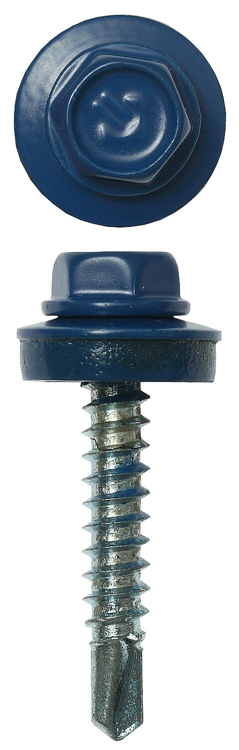 ЗУБР СКД 5005, 29 х 4.8 мм, синий насыщ, 400 шт, кровельный саморез, Профессионал (4-300315-48-029-5005)