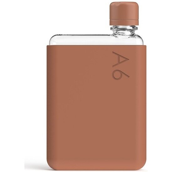 Бутылка Memobottle с силиконовым чехлом A6, коричневый