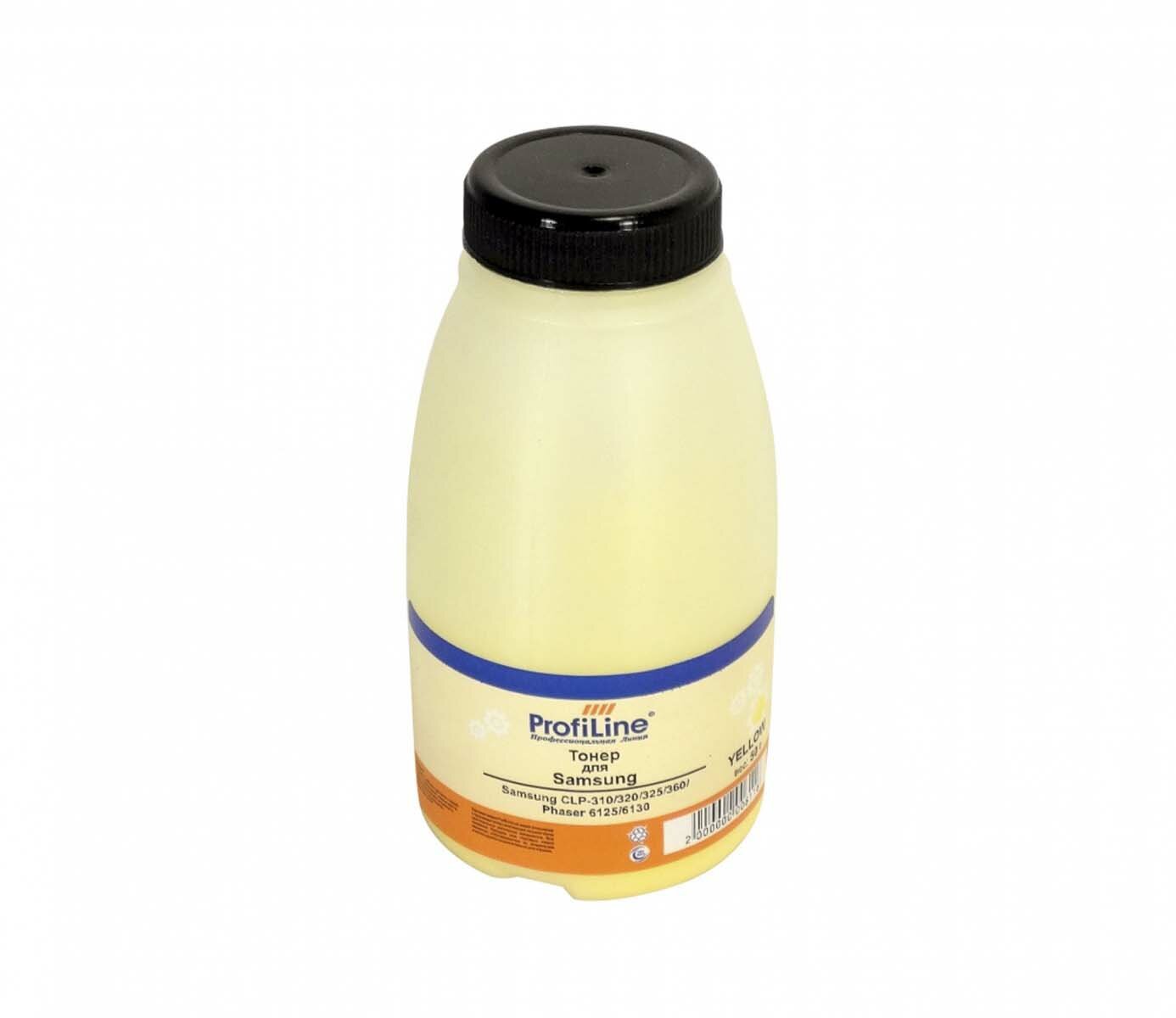 Тонер S207 для Samsung CLP-310, CLP-320, CLP-325, CLP-360, Xerox Phaser 6125, 6130 ProfiLine 50 г желтый