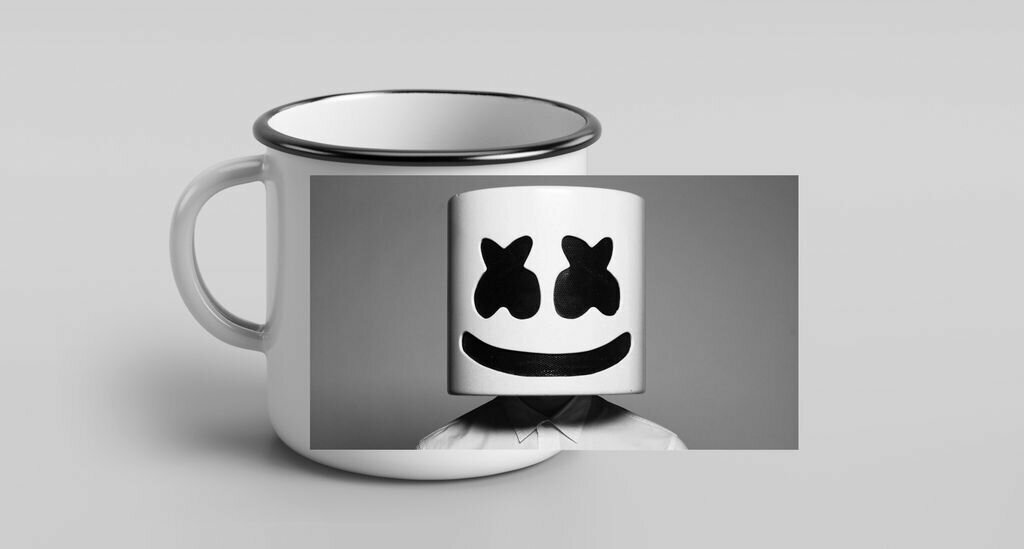 Кружка металлическая эмалированная Marshmello, Маршмэллоу №10
