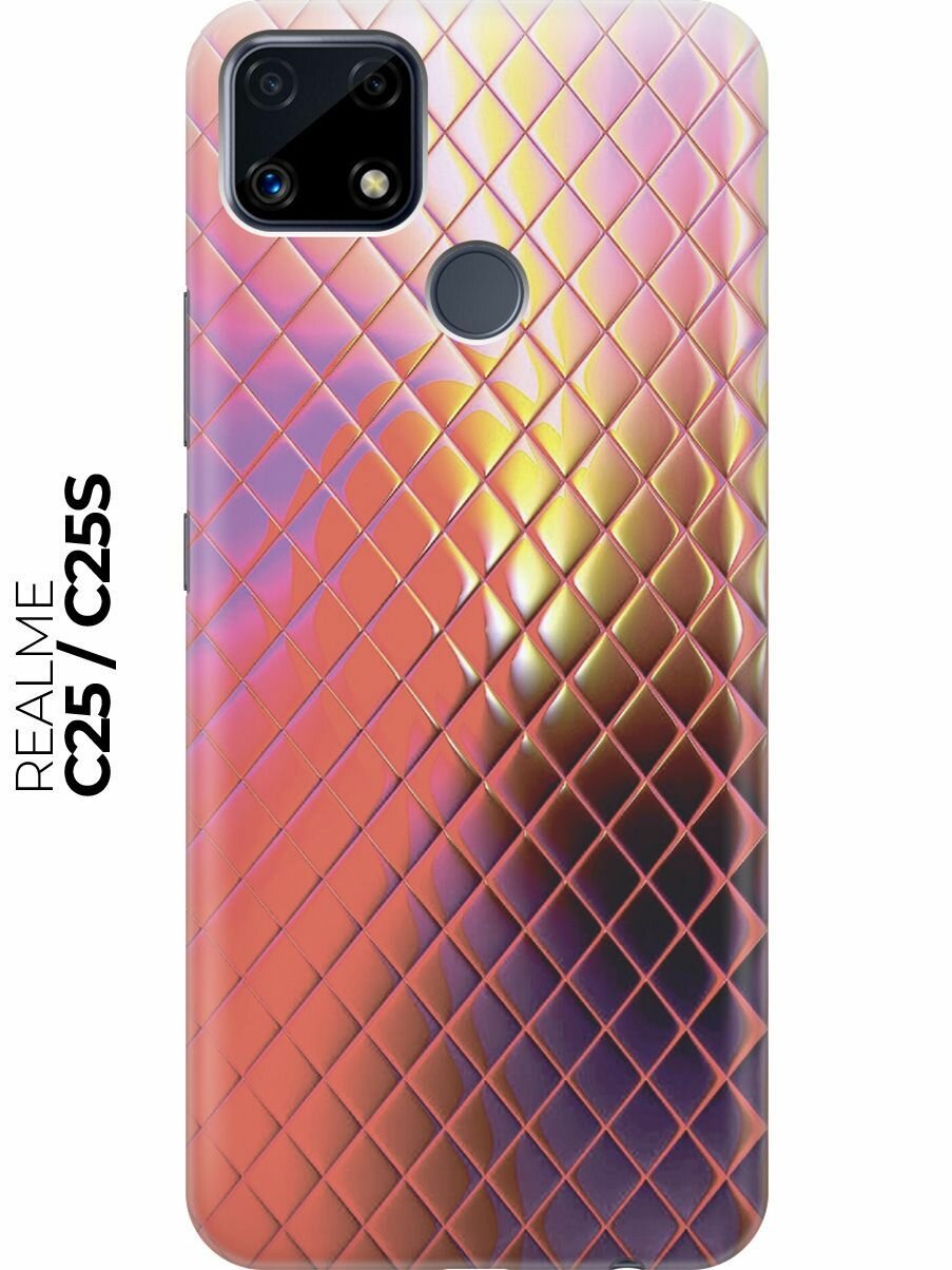Силиконовый чехол Розовая рептилия на Realme C25 / C25S / Рилми С25 / С25с