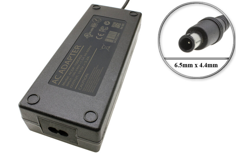 Адаптер (блок) питания 19.5V 5.2A, 100W, 6.5mm x 4.4mm для телевизора Sony Bravia, ЗУ для ноутбука, моноблока Sony Vaio.