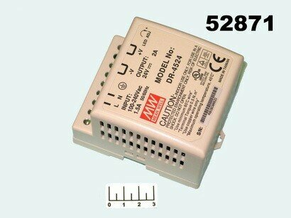 Блок питания 24V 2A DR-4524 на DIN-рейку