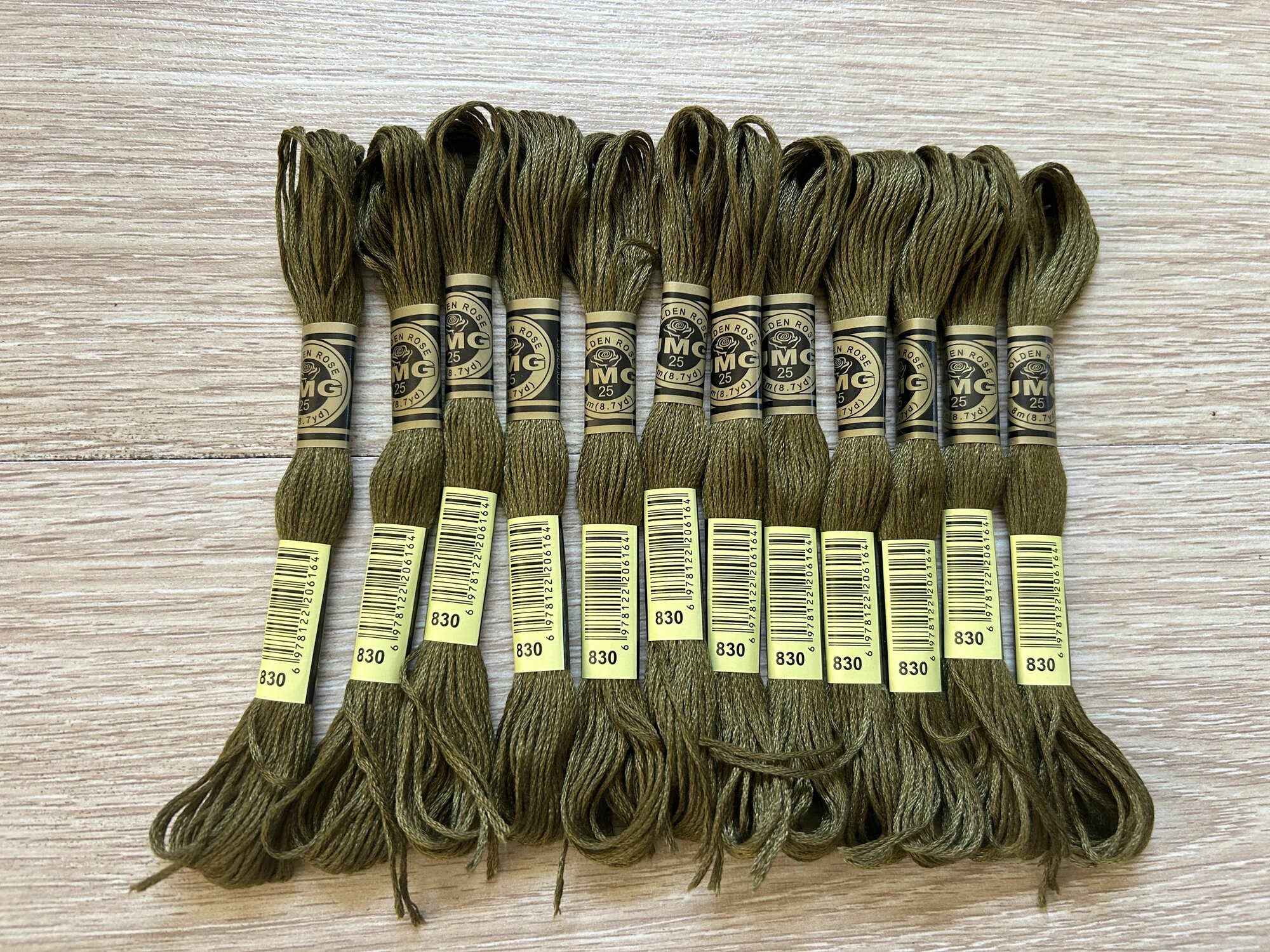 Нитки для вышивания JMC мулине (150-3866) 100% полиэфир 12 штук x 8 м