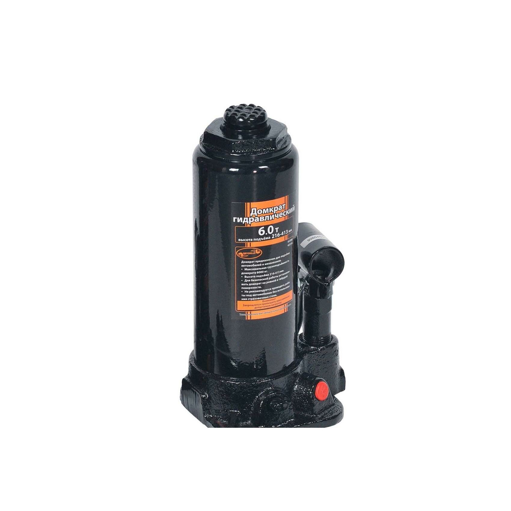 Домкрат гидравлический 6.0т 216-413 мм. в футляре АвтоDело 43316