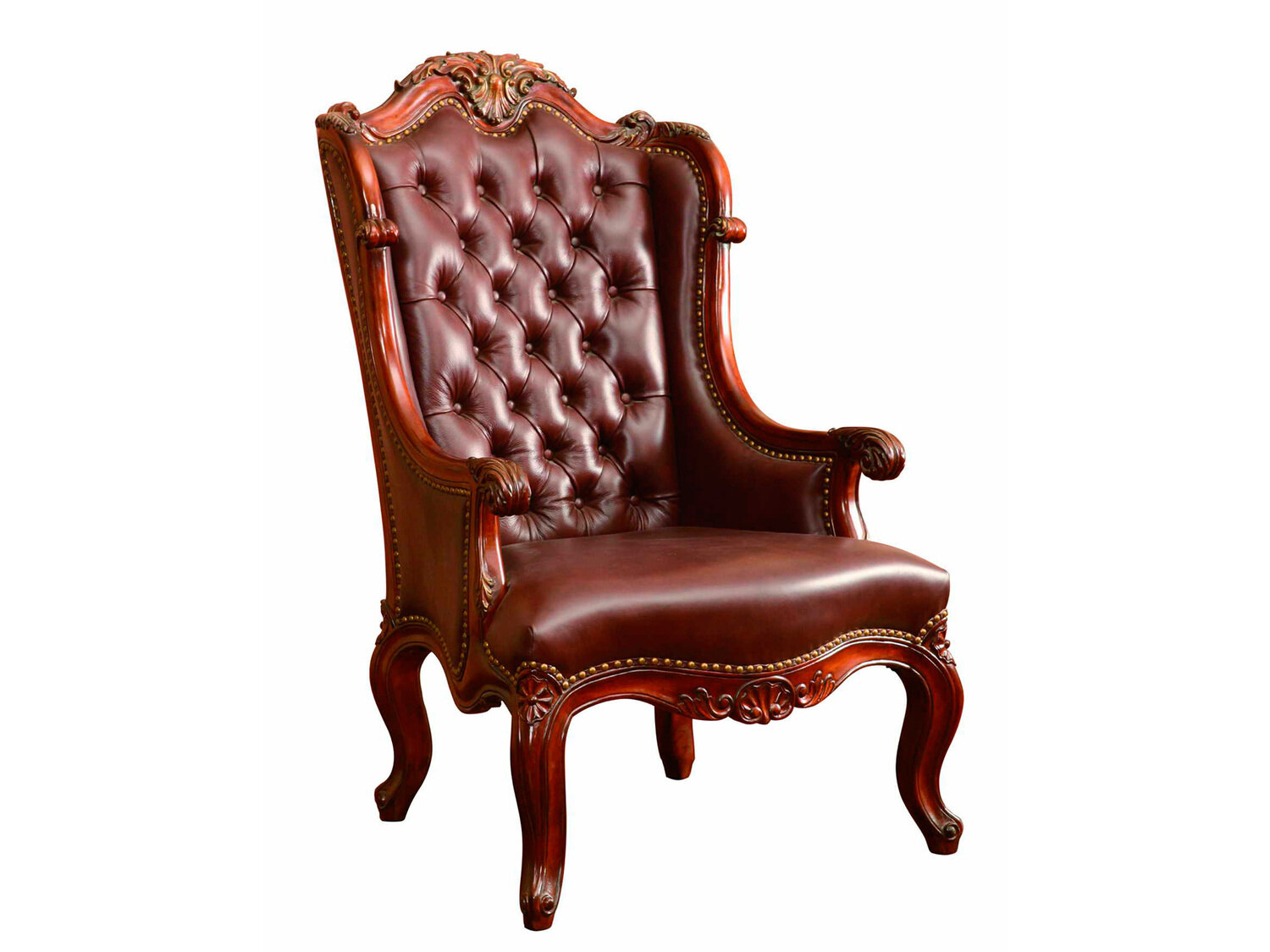 Классическое кабинетное кресло руководителя. Премиум