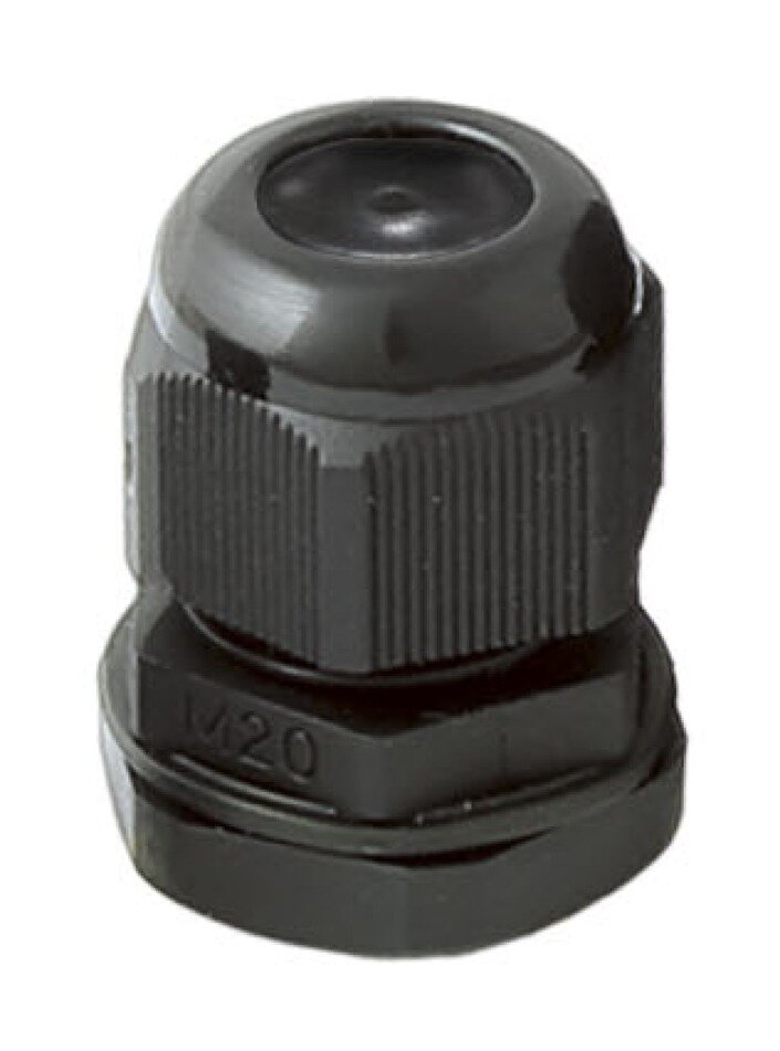 Сальник TDM Electric / ТДМ Электрик 9-14 для ввода кабеля в щитовое оборудование, пластиковый, черный, степень защиты IP68, резьба MG LX 20 с шагом 2мм / электрика