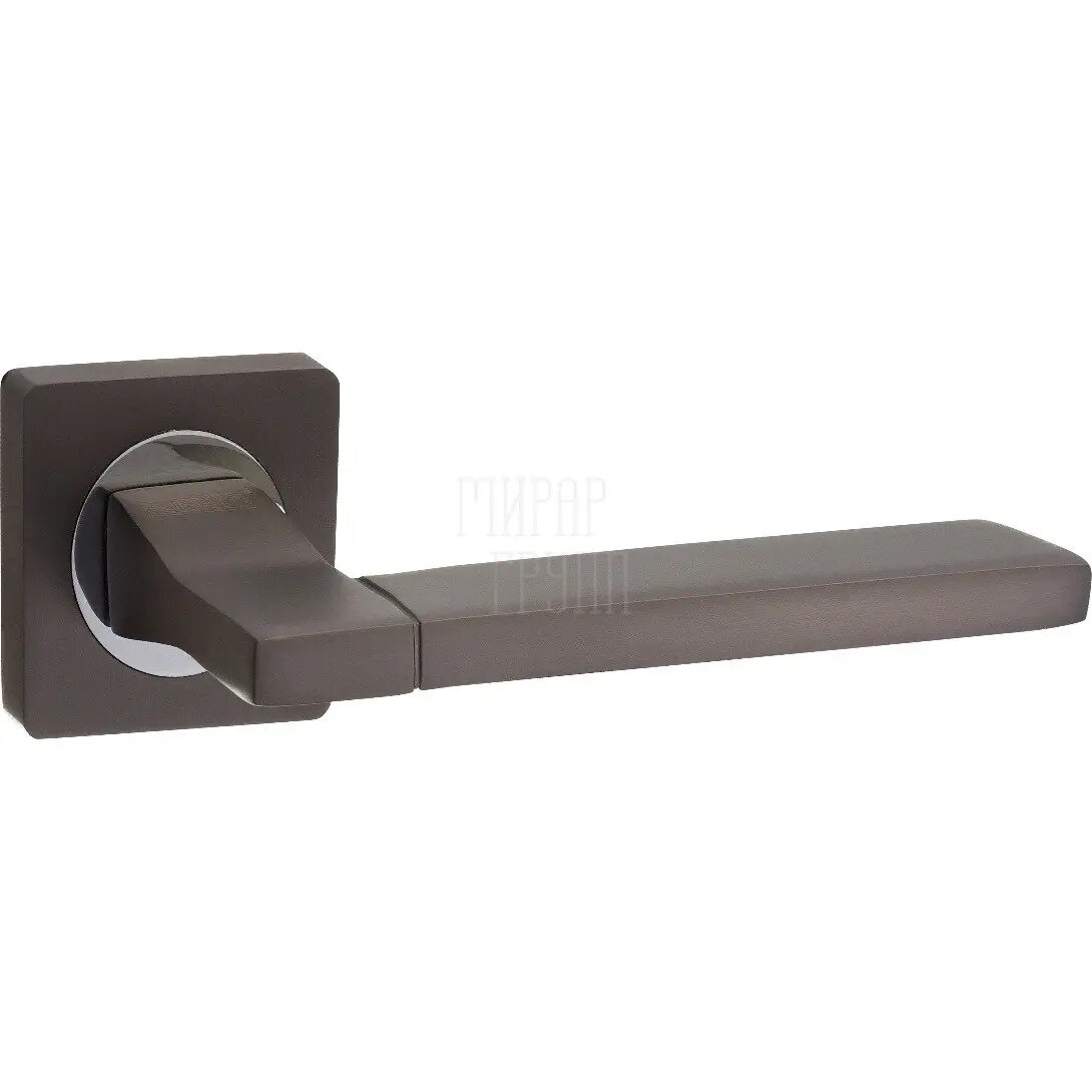 Дверные ручки Puerto (Пуэрто) INAL 524-02 на квадратной розетке матовый черный никель