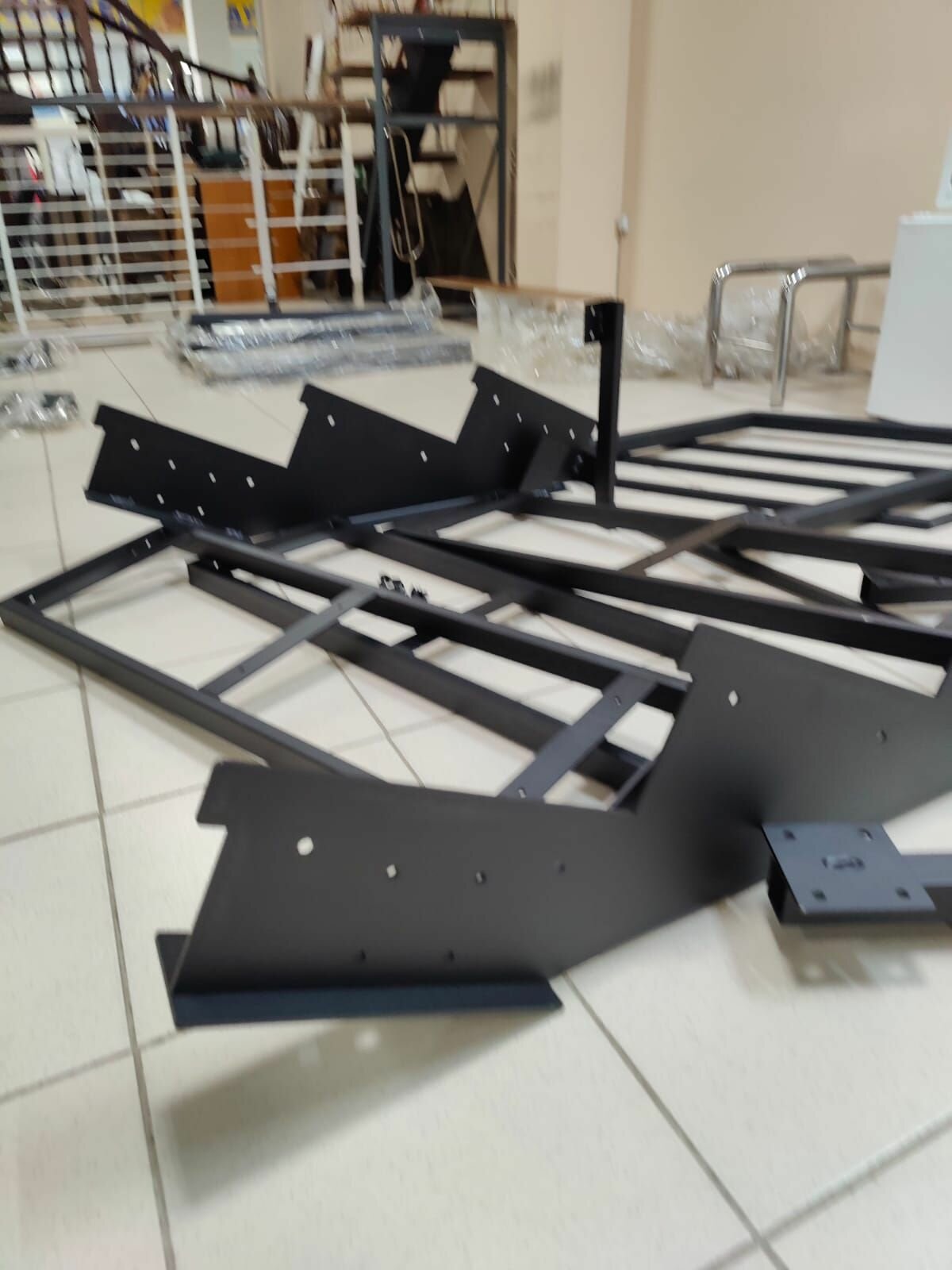 Лестница -крыльцо 3 ступени, c ДПК, без ограждения. Ширина 1м, высота 45см. Разборная.