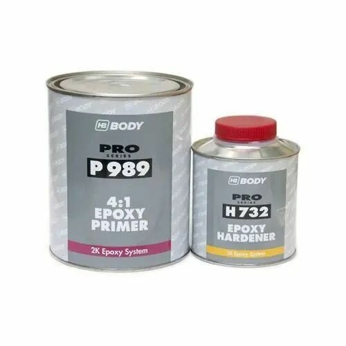 Грунт эпоксидный HB BODY P989 4:1 EPOXY PRIMER (1л+0,25л) серый комплект с отвердителем