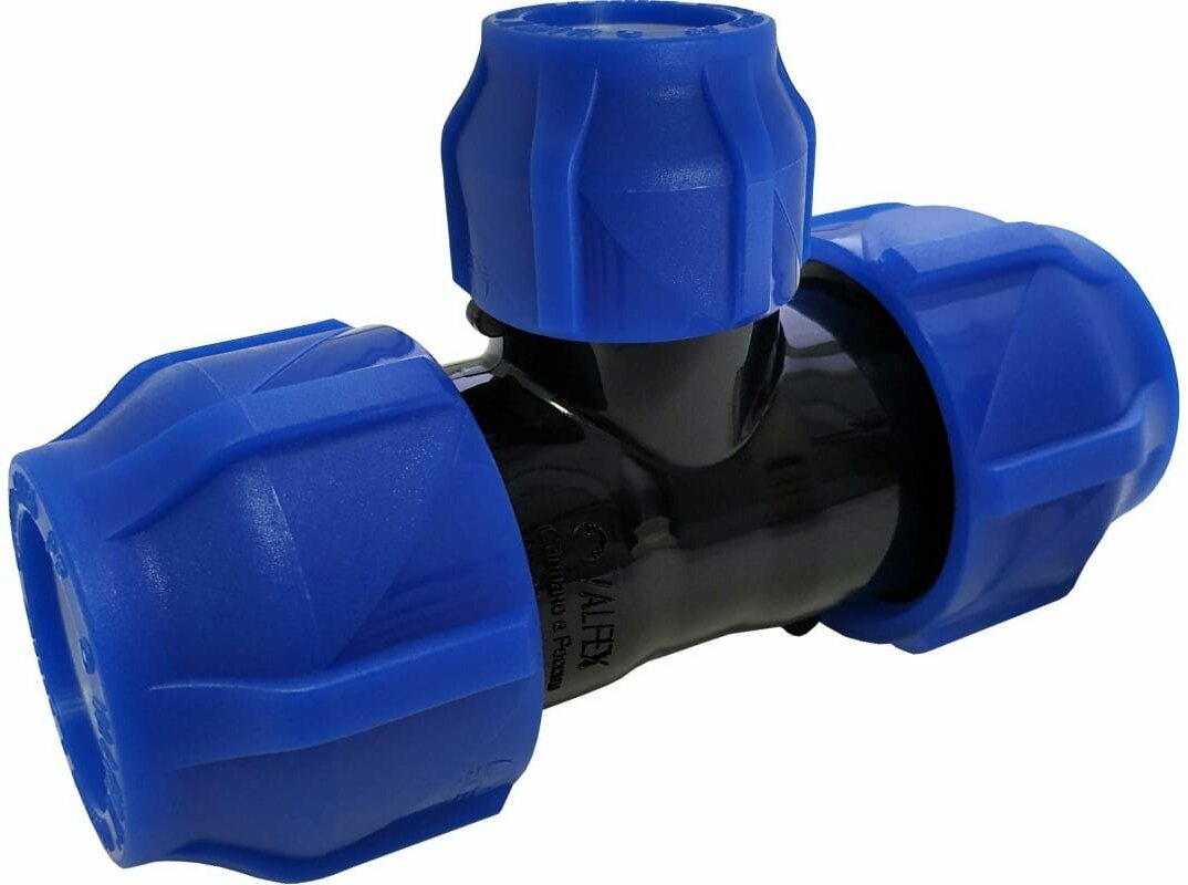 Компрессионный переходной тройник VALFEX ПНД, 32-25-32 1210012322532