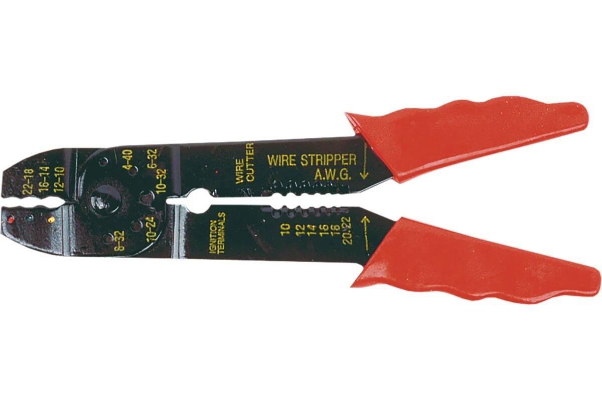 Top Tools 32D402 Клещи для кабеля 200 мм обжимные, зачистка изоляции, резка кабеля