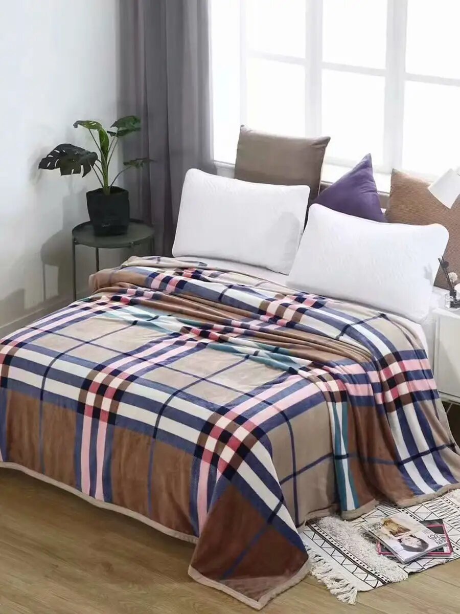 Плед 200х220 евро на кровать Lindo