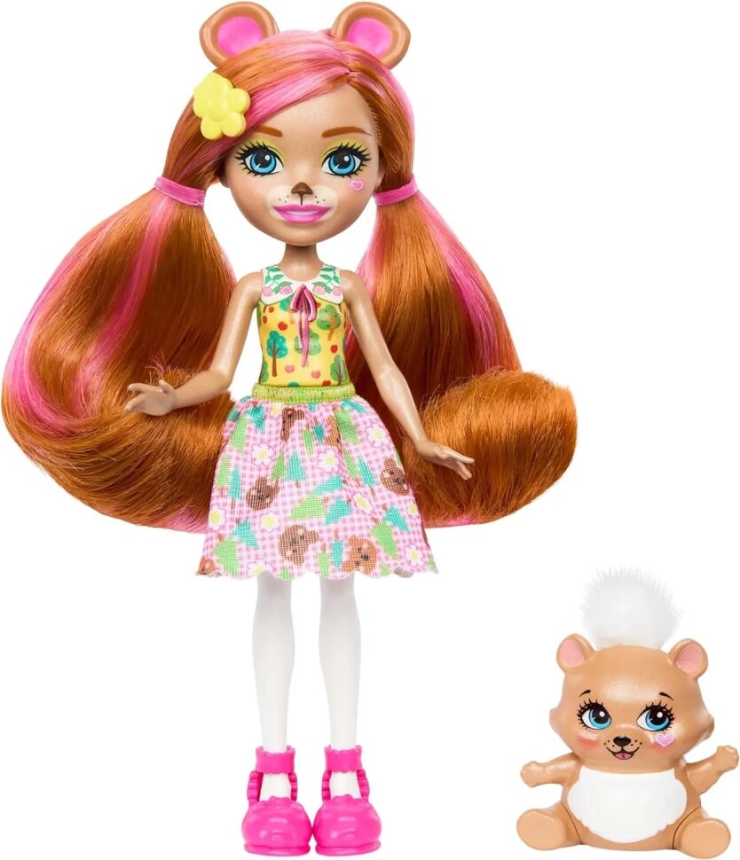 Кукла Enchantimals Медвежонок Билокси и Трейл HTP81